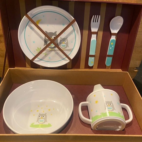 Reed & Barton | Dining | Reed Barton Hazelnut Hollow Owl 5 Piece Child ...